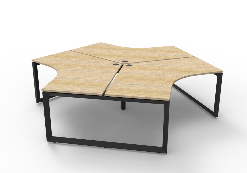 Infinity 120 Degree Workstation - Loop Leg | Rapidline